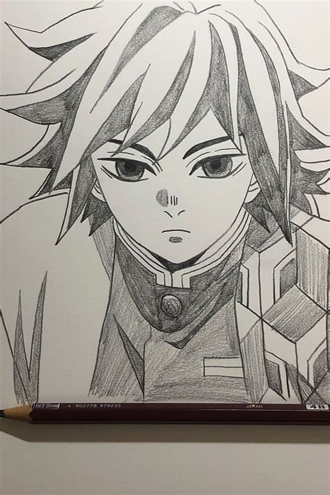 Draw Giyu Tomioka From Demon Slayer In 2024 Slayer Demon Anime Drawings