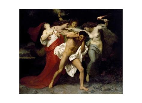 Orestes Perseguido Pelas Fúrias William Bouguereau 30x36 Tela