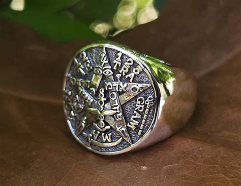 Tetragrammaton Ring 925 Sterling Silver Name Of God Yhvh Yahweh