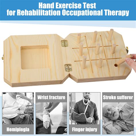 9 Hole Wooden Pegboard For Occupational Therapy Nine