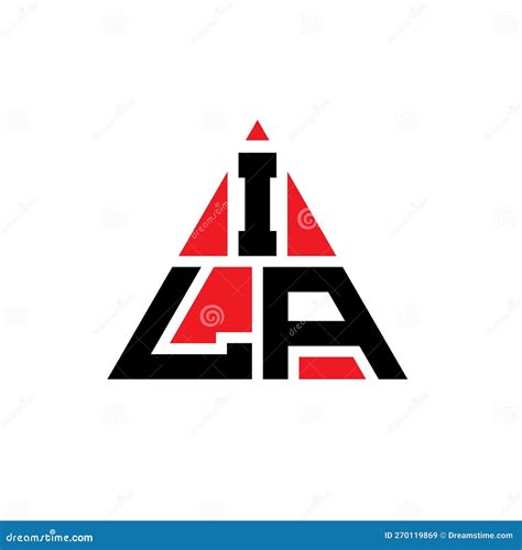Ila Triangle Letter Logo Design With Triangle Shape Ila Triangle Logo
