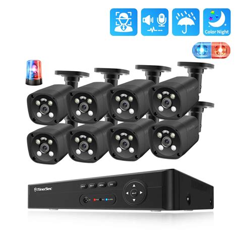4MP HD Security Camera 8CH NVR Kit 2K 4MP PoE Camera System CCTV Video