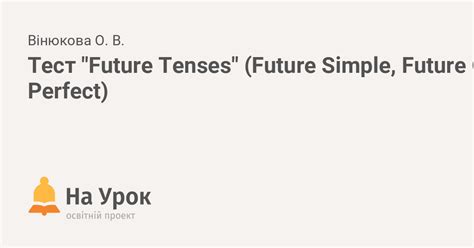 Тест Future Tenses Future Simple Future Continuous Future Perfect