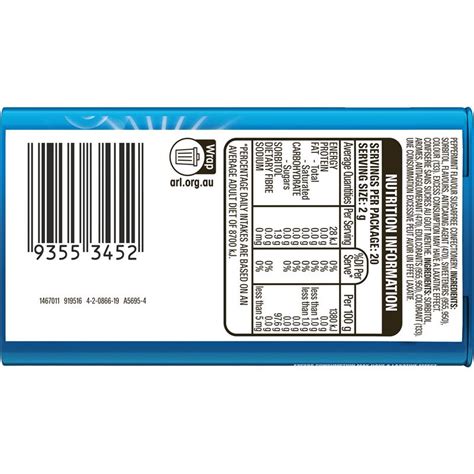 Buy Eclipse Peppermint Mints 40g Online At Chemist Warehouse®