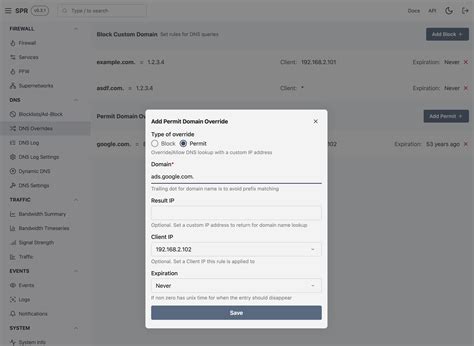 Dns Block Lists And Settings Spr