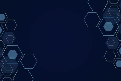 화학 추상적 인 배경 디지털 미래의 미니멀리즘 벡터 일러스트 레이 션의 육각형 세포 구조의 집합 프리미엄 벡터