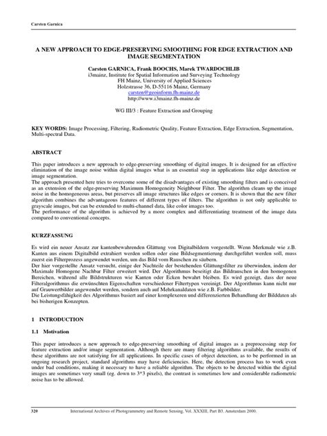 2000 Garnica Et Al A New Approach To Edge Preserving Smoothing For