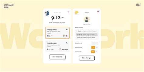 Timezone By Stephanie Nascimento On Dribbble