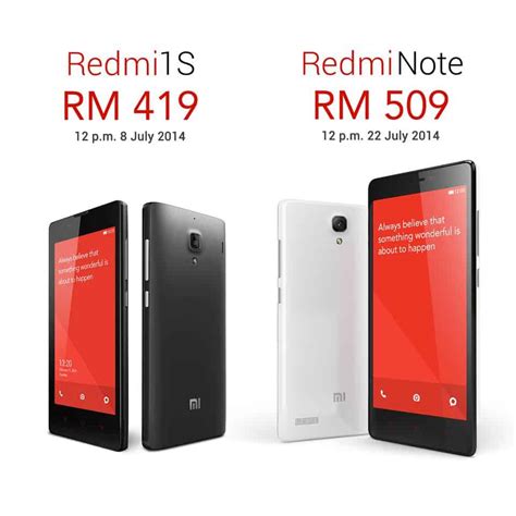 Xiaomi Malaysia Prices For Redmi Note And Redmi S In July Sells From Rm Price Pony Malaysia