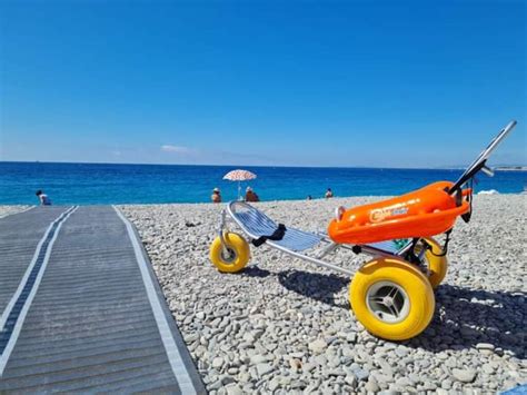 Nice Plage Du Centenaire Handiplage Le 1er Label Daccessibilité