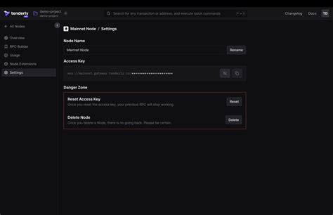 Node Rpc Tenderly Documentation