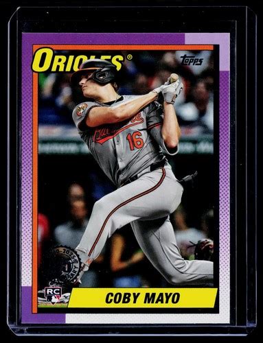 Coby Mayo 2025 Topps 1990 35th Anniversary T90 93 Rc Rookie Baltimore