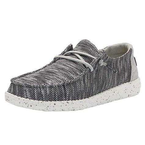 Hey Dude Womens Wendy Sox Casual Shoes Dark Grey Size 9 Dark