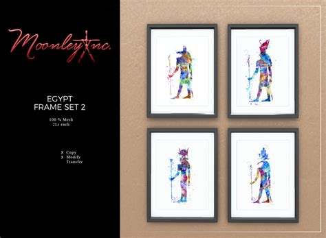 Second Life Marketplace Moonley Inc Egypt Frame Set 2