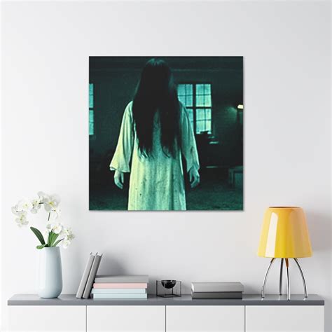 The Ring Sadako Yamamura Halloween Design Canvas Gallery Wraps Haunting Wall Art Etsy