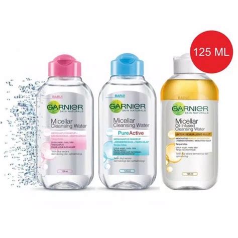 Jual GARNIER Micellar Water Vit C Pink Rose Oil Infused 125ML