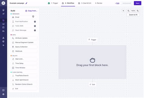 Visual Workflow Builder Customer Io Docs