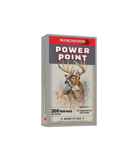 300 Win Mag Power Point 180 Grains 20