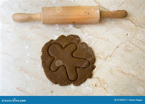 Rolling Pin And Cookie Dough Stock Image Image Of Flour Kitchen 9159927