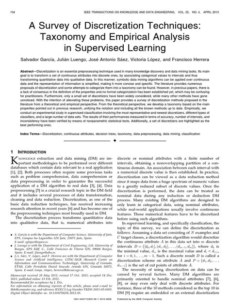 A Survey Of Discretization Techniques Taxonomy And Empirical Analysis