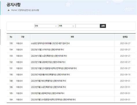 정책자금 소상공인시장진흥공단 진행 소상공인정책자금 사이트 안내 소상공인 자료실 일우아카데미