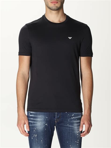 Emporio Armani：tシャツ メンズ ブルー Gigliocomオンラインのemporio Armani Tシャツ
