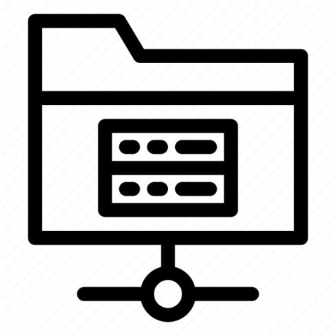 Server Database Hosting Storage File Cloud Document Icon