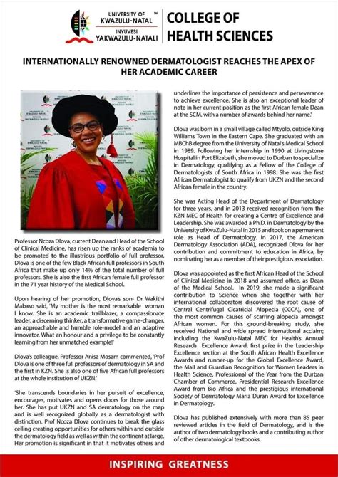 Rizwana Amod On Linkedin Congratulations Prof Dlova
