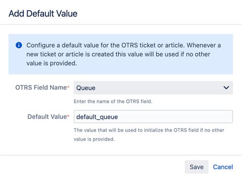 Configure Field Default Values Teamworkx OTRS Integration For Jira