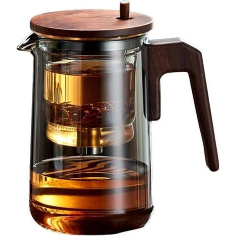 1 En Verre Filtrante À Un Bouton Résistante À La Chaleur Théière