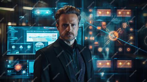 Premium Ai Image Futuristic Ai Technology In Data Analysis Cyber Security Digital Protection