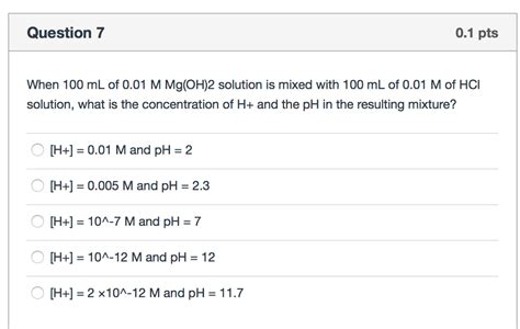 solved when 100 ml of 0 01 m mg oh 2 solution is mixed with