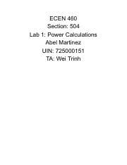 Lab 1 Lab Report Pdf 9 18 2019 ECEN 460 Lab 1 Google Docs ECEN 460