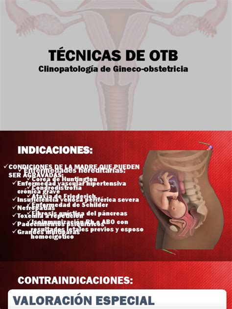 Técnicas Otb Pdf El Embarazo Medicina