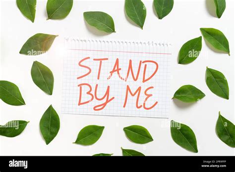 Conceptual Caption Stand By Me Business Approach Be Always Around