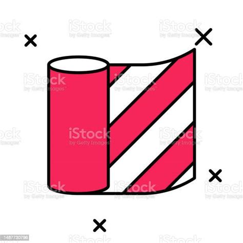 Contour Rempli Icône De Papier Peint Isolée Sur Fond Blanc Vecteur