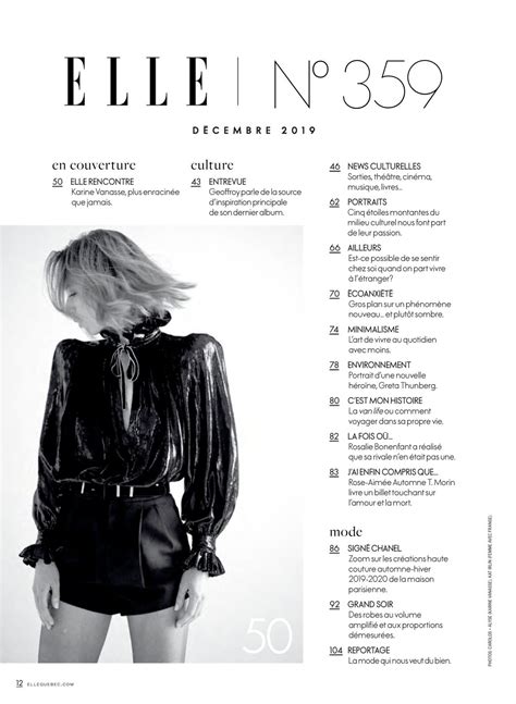 Karine Vanasse In Elle Magazine Quebec France December 2019 Hawtcelebs