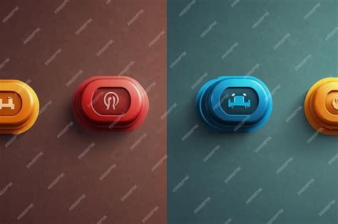 On Off Toggle Switch Interface Buttons 3d Vector Icon Cartoon Minimal