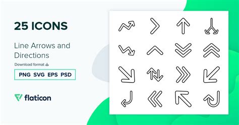 Line Arrows And Directions 아이콘 팩 Detailed Outline 25 Svg 아이콘