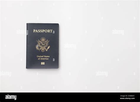 Passport United States Of America Isolated On White Background Travel