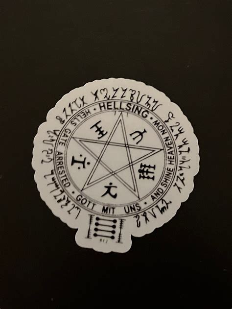 Alucard Hellsing Symbol Sticker Etsy