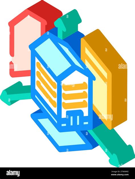 Orthographic Projections Architectural Drafter Isometric Icon Vector