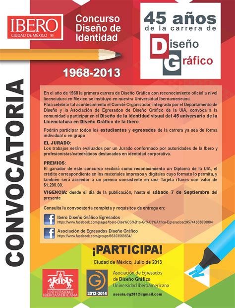 Orgullo Ibero Convocatoria Diseño De La Identidad Visual Del 45