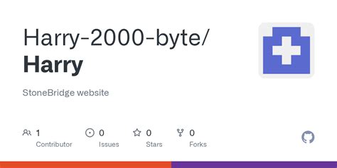 Github Harry 2000 Byteharry Stonebridge Website