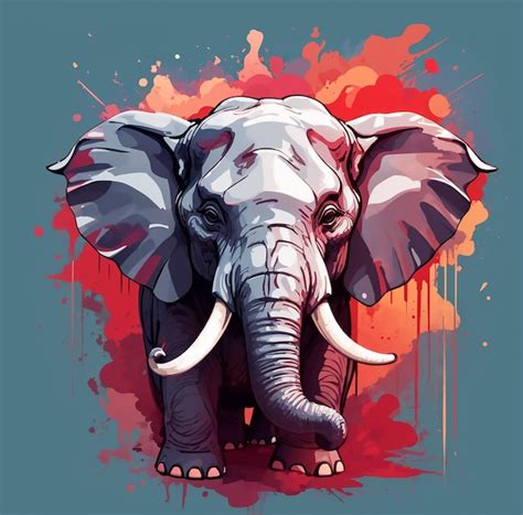 Premium Vector Evil Elephant T Shirt Design