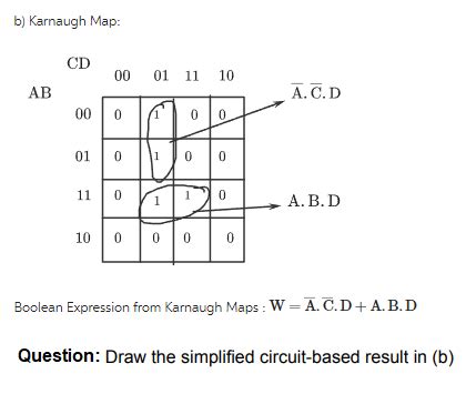 Solved B Karnaugh Map A Boolean Expression From Karnaugh Chegg