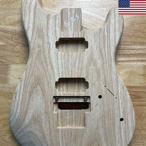 Super Strat Style Body Swamp Ash Floyd Rose Unfinished Reverb