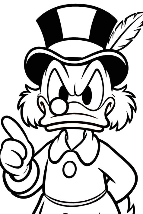 Desenhos De Tio Patinhas Para Colorir Imprimir E Pintar Coloringlib