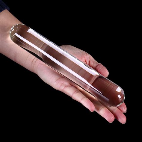 Glass Dildo Cylindrical Ice Fire Rod Big Huge Lage Glass