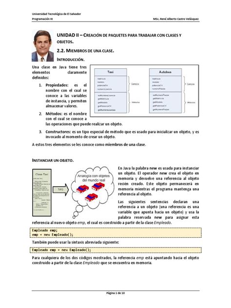 22 Miembros De Una Clase Pdf Programación Constructor